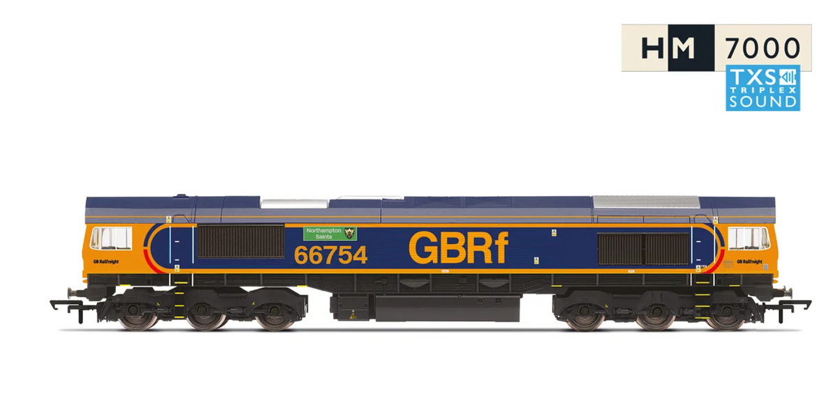 R30353TXS GBRf, Class 66, Co-Co, 66754 'Northampton Saints' - Era 11 ...