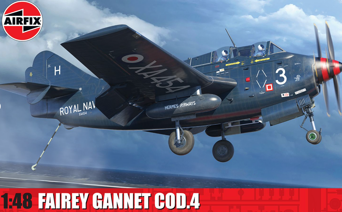 Airfix - A11009 - British Fairey Gannet COD.4 (1:48 Scale) – Simon's Trains