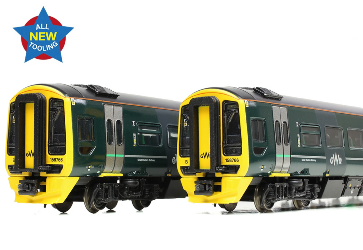 371-857 Class 158 2-car DMU 158766 GWR – Simon's Trains
